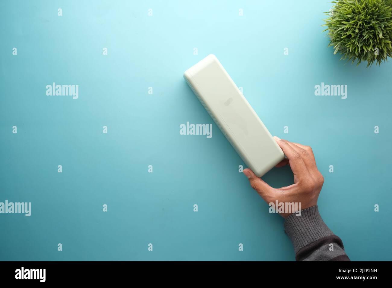 Top view mans hand using hi-res stock photography and images - Alamy