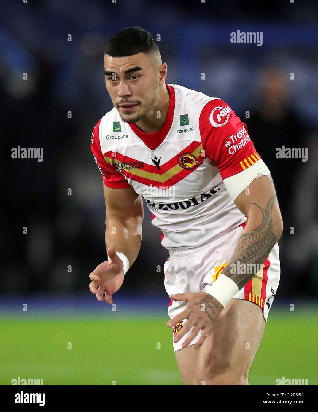 Catalans' Joe Chan during the Betfred Super League match at the John ...