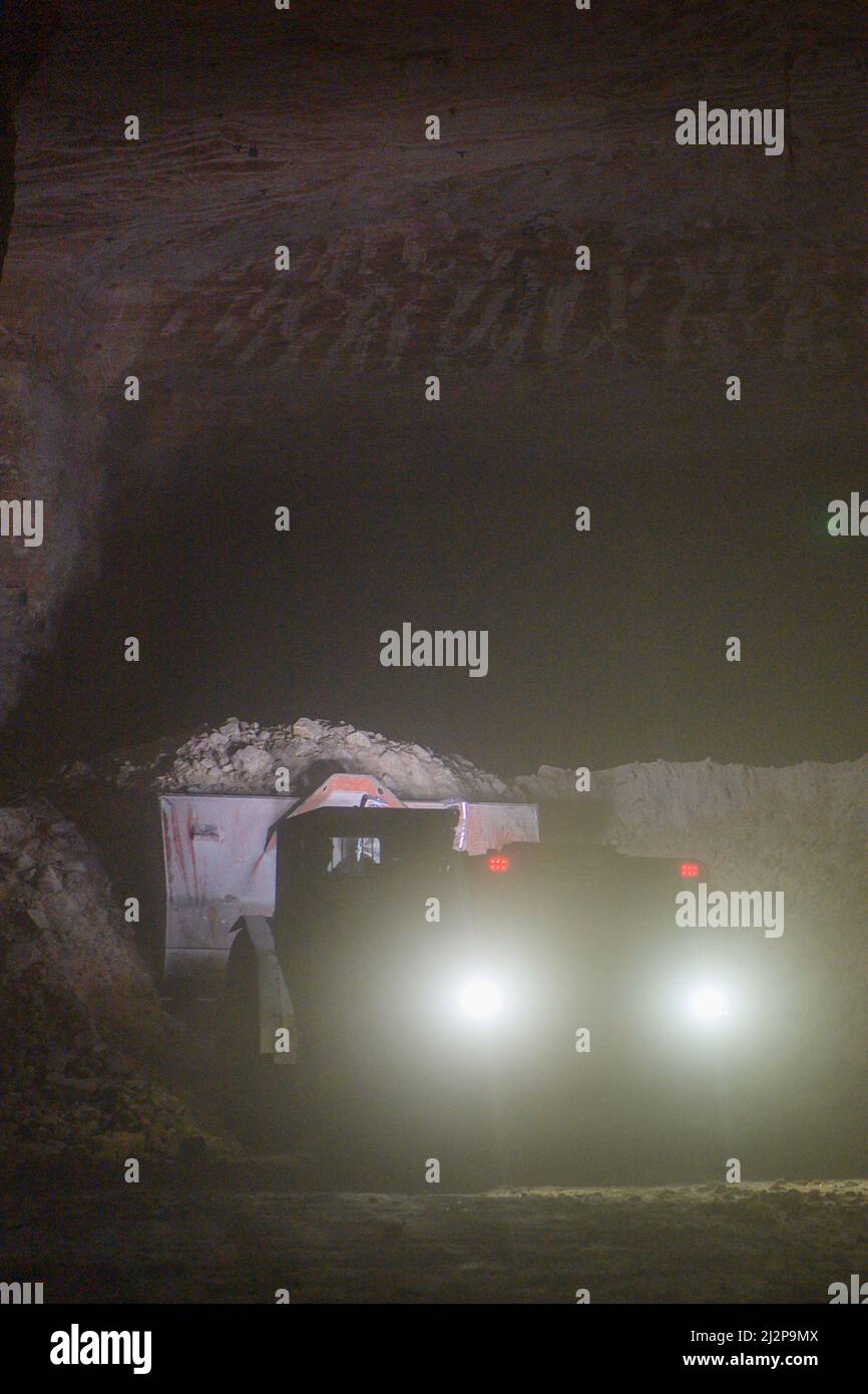 Salt mine underground vehicle hi-res stock photography and images - Alamy