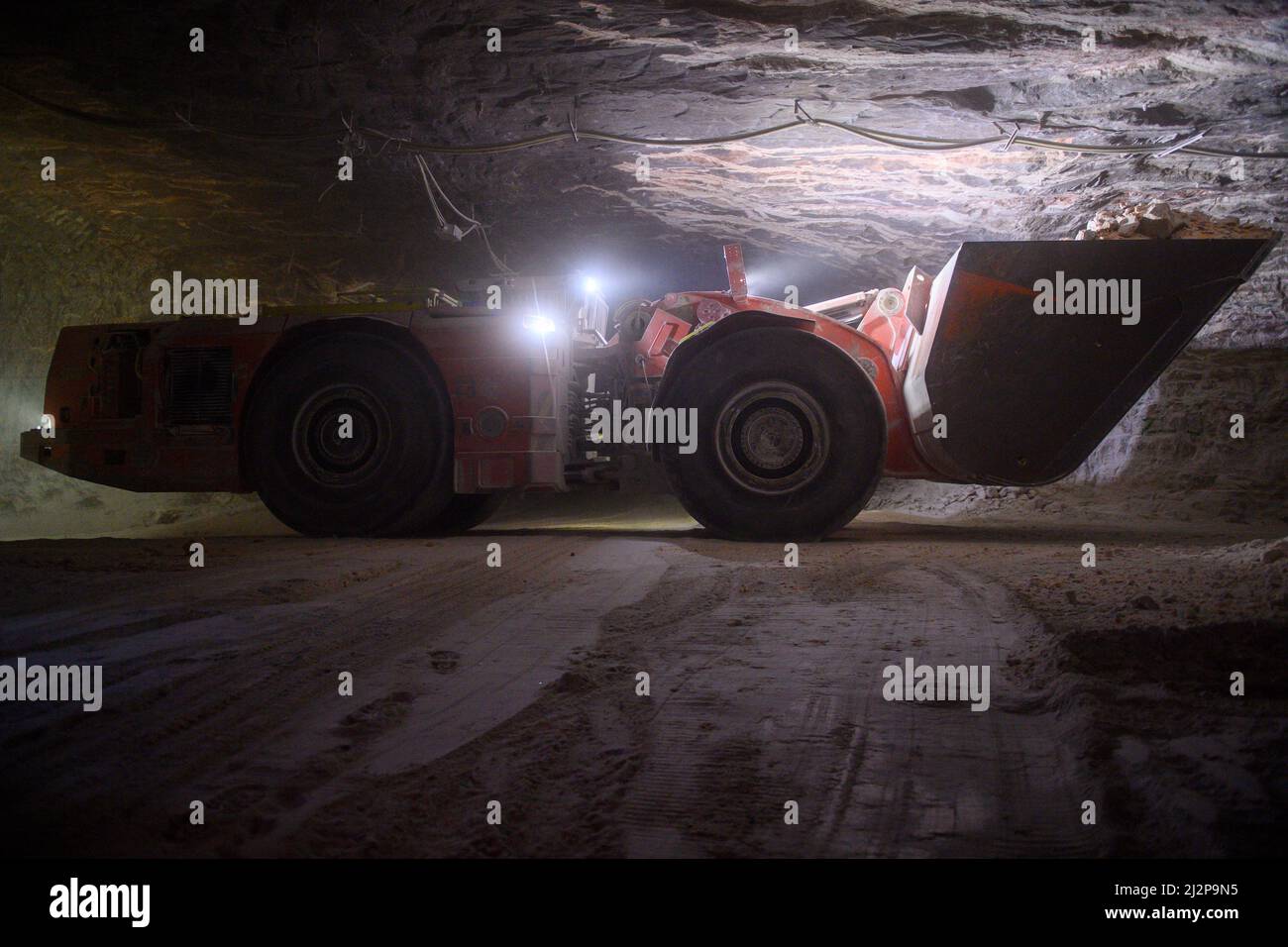 Salt mine underground vehicle hi-res stock photography and images - Alamy