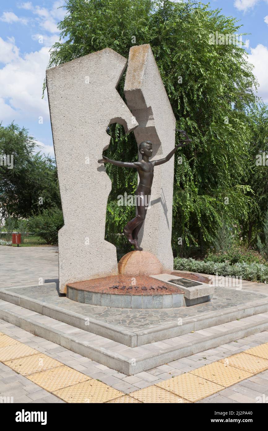 Evpatoria, Crimea, Russia - July 23, 2021: Monument to the victims of ...