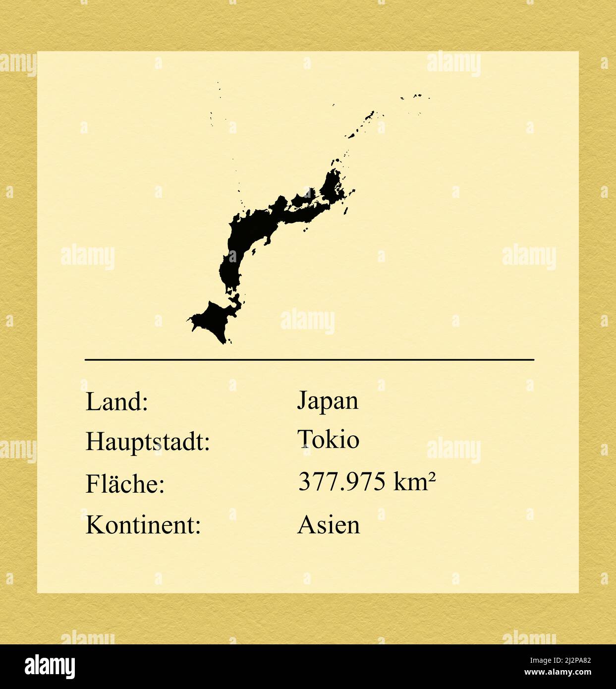 Japan karte umriss hi-res stock photography and images - Alamy