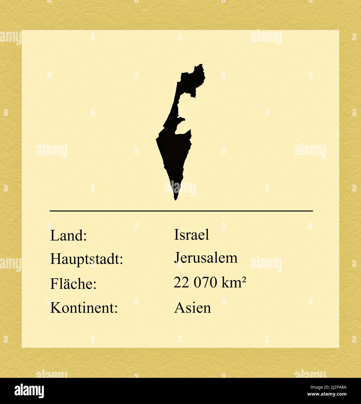 Israel karte umriss hi-res stock photography and images - Alamy