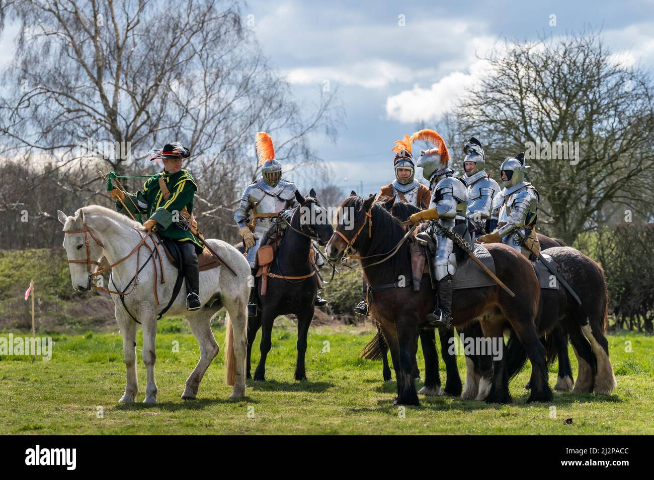 Cavalry reenactment group The Troop, who portray the 17th Century ...