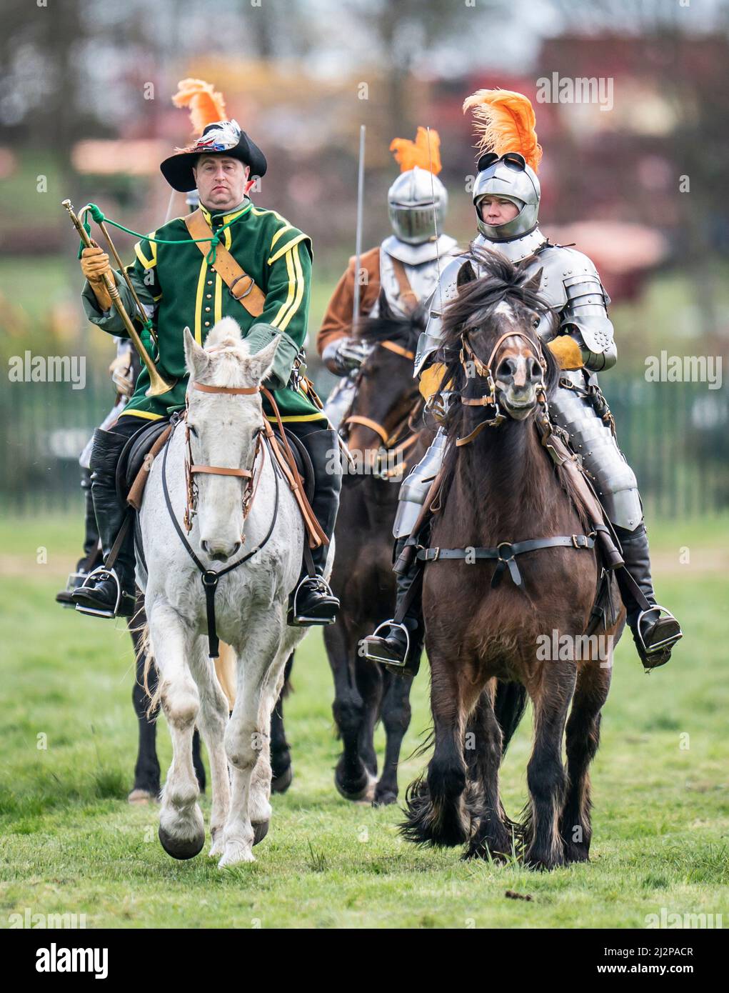Cavalry reenactment group The Troop, who portray the 17th Century ...