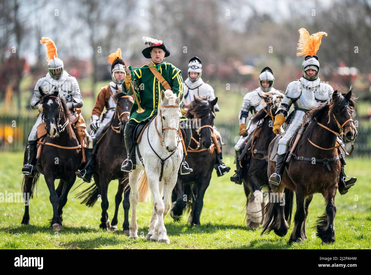 Cavalry reenactment group The Troop, who portray the 17th Century ...
