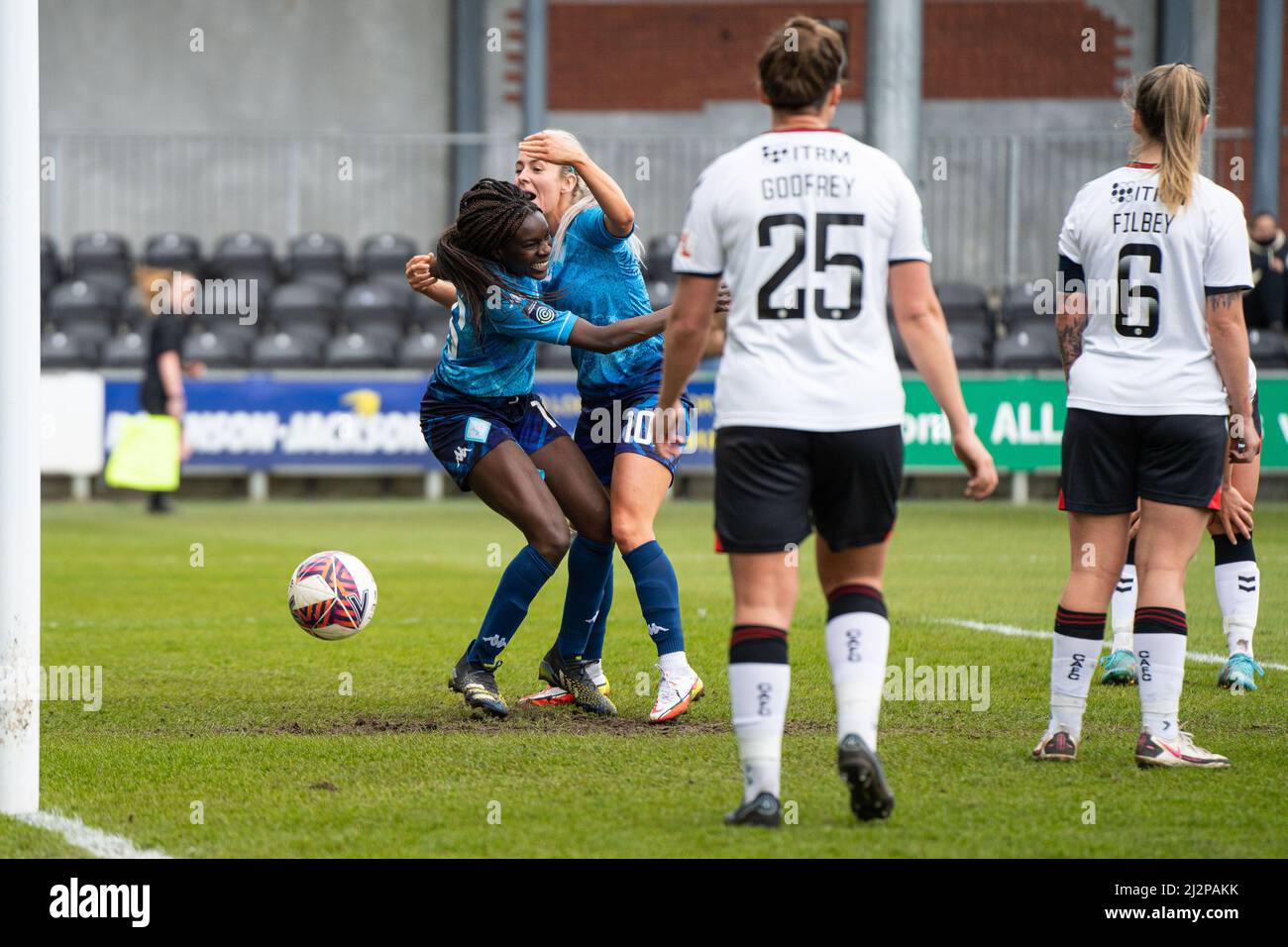 Dartford, UK. 03rd Apr, 2022. Karin Muya (16 London City Lionesses ...