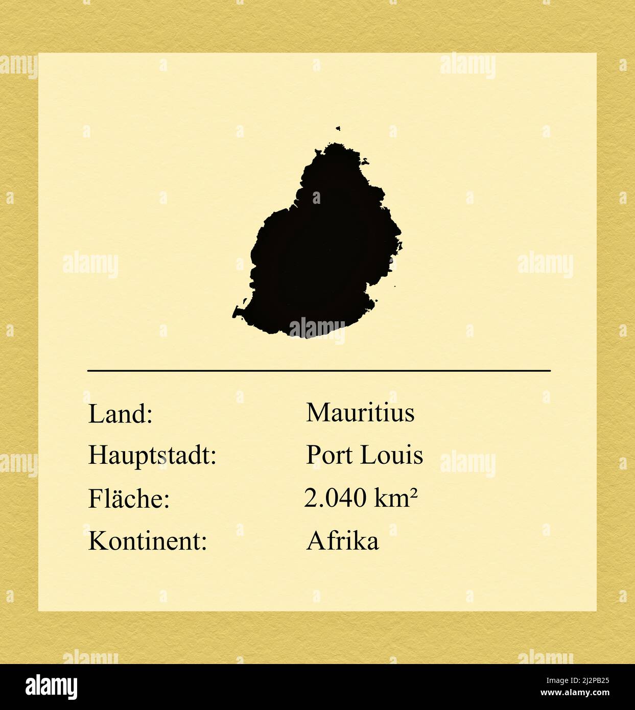 Mauritius karte umriss hi-res stock photography and images - Alamy