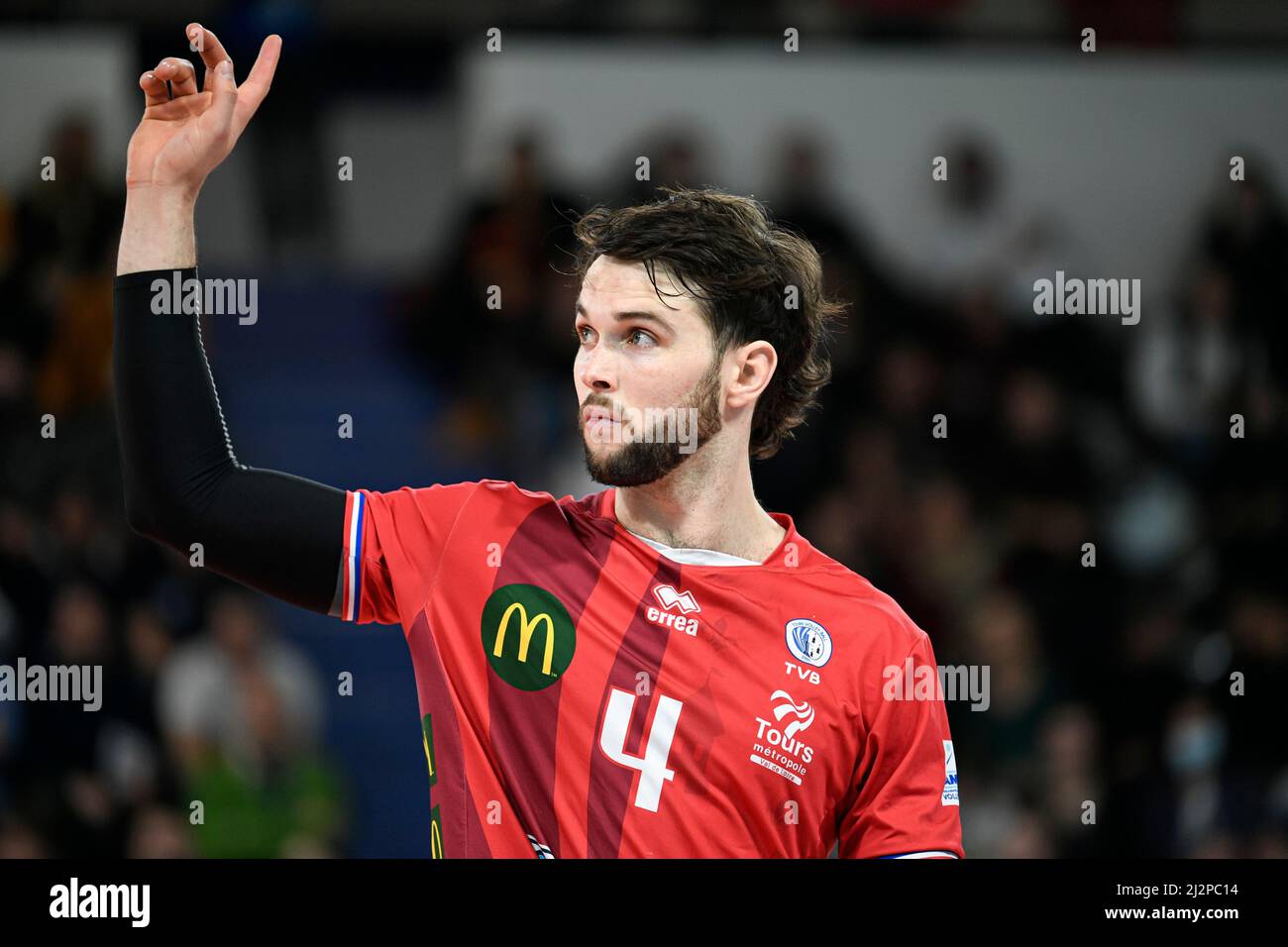 Luke PERRY during the Men's French Cup, Final Volleyball match between ...