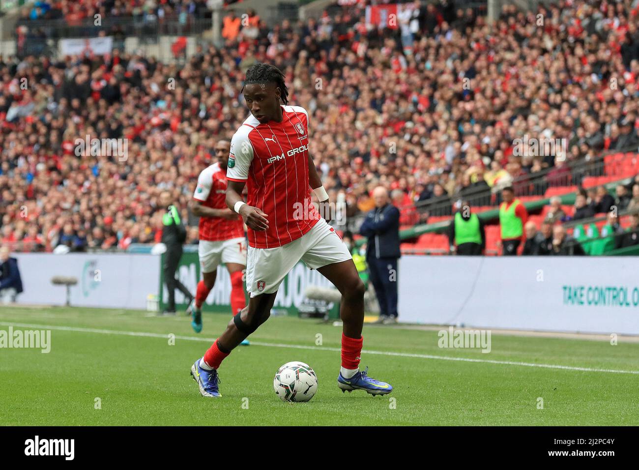 Joshua Kayode #19 of Rotherham United on the ball Stock Photo - Alamy