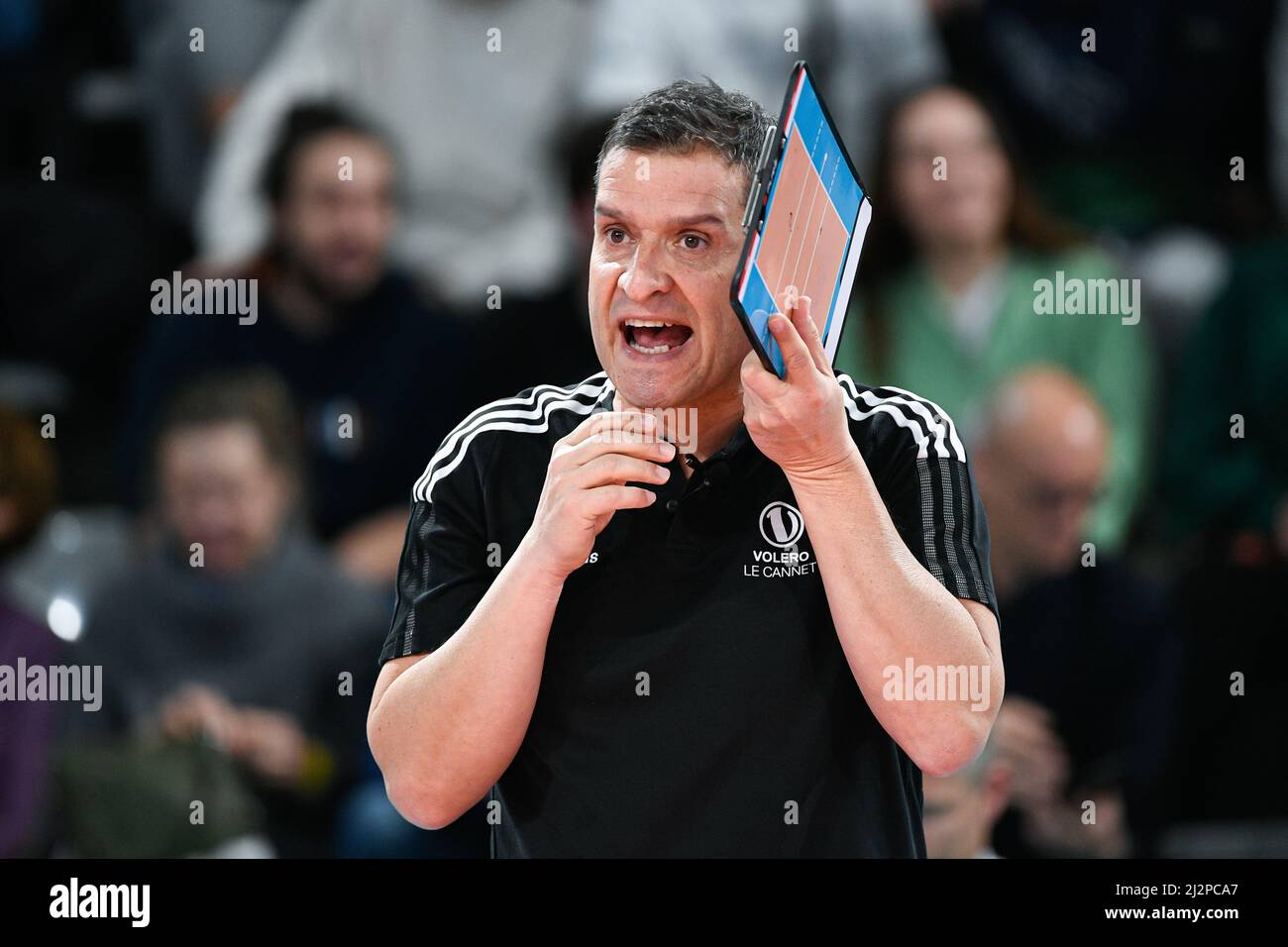 Lorenzo MICELLI Head coach of Volero Le Cannet during the Women's ...