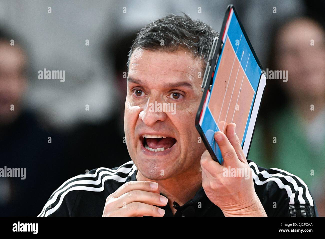 Lorenzo MICELLI Head coach of Volero Le Cannet during the Women's ...