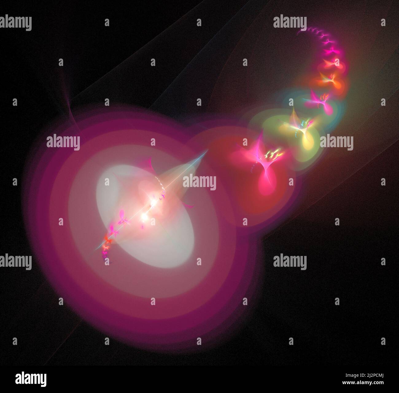 image of one Illustration of digital fractal Stock Photo - Alamy