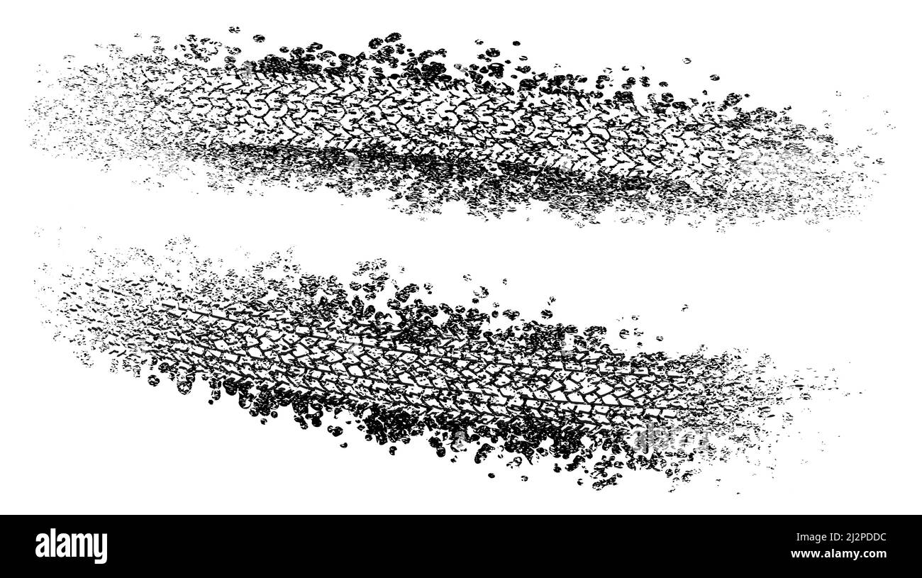 Pair of tracks Stock Vector Images - Alamy