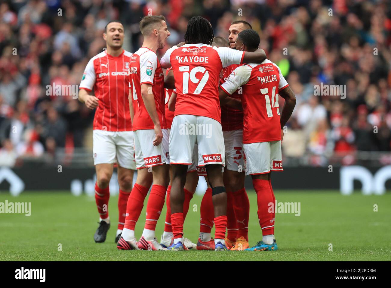 GOAL: Ben Wiles #8 of Rotherham United levels the scores at 1-1 Stock ...