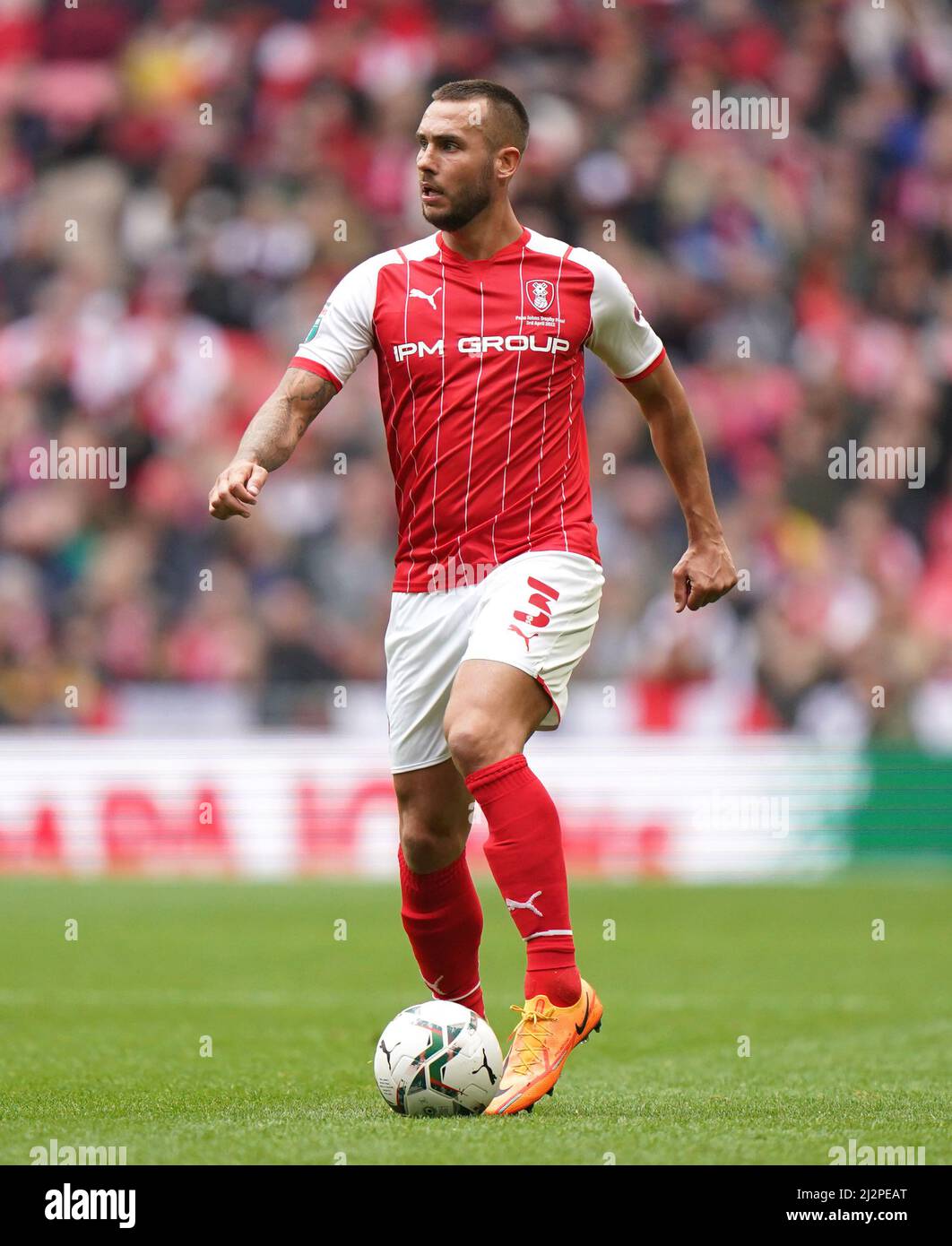 Rotherham United's Joe Mattock during the Papa John's Trophy final at ...
