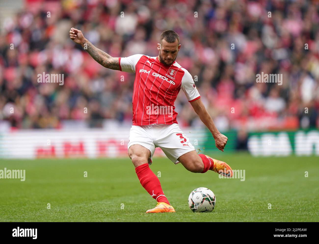 Rotherham United's Joe Mattock during the Papa John's Trophy final at ...