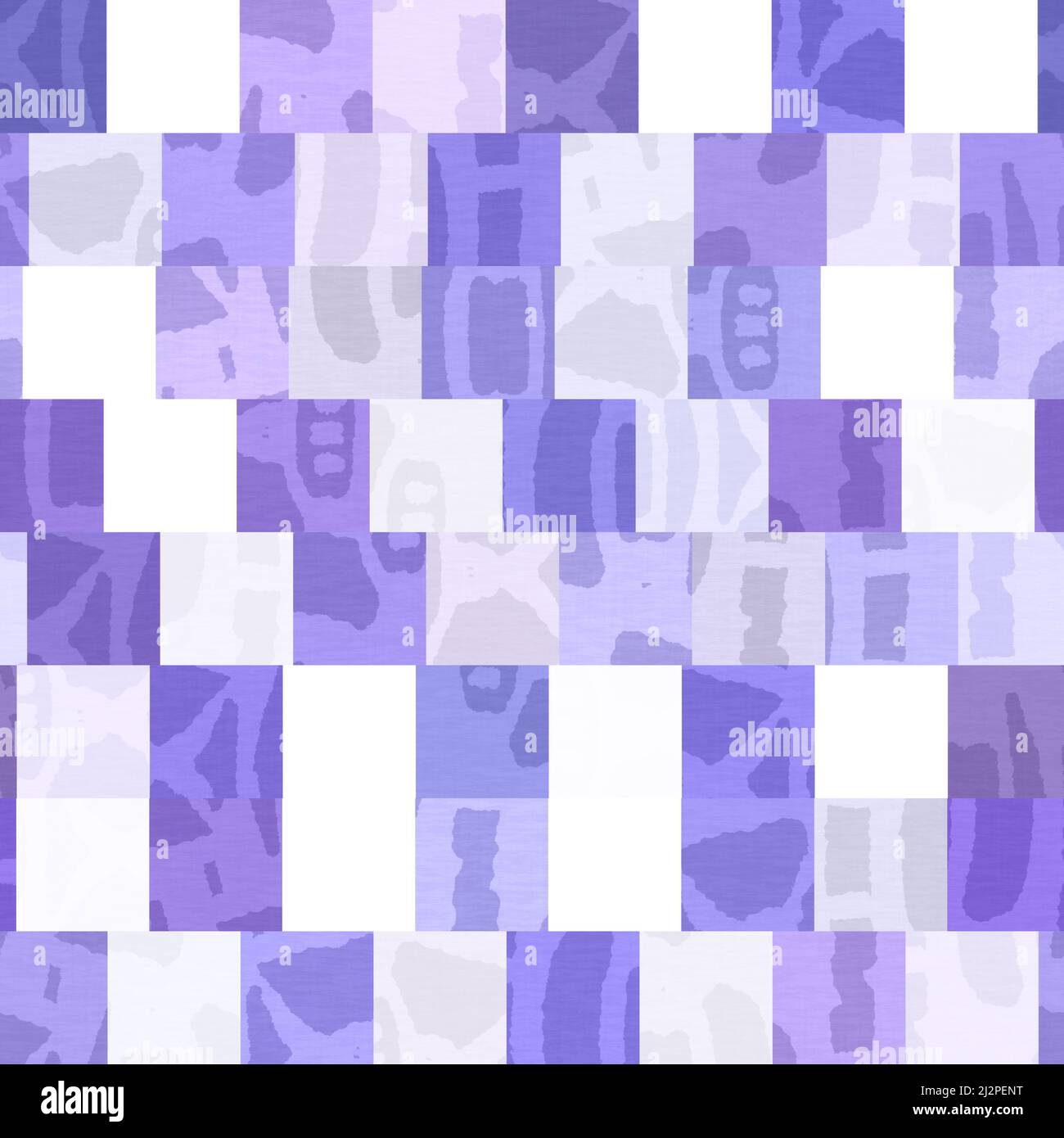 Random patchwork purple mosaic pixel grid seamless pattern. Modern ...