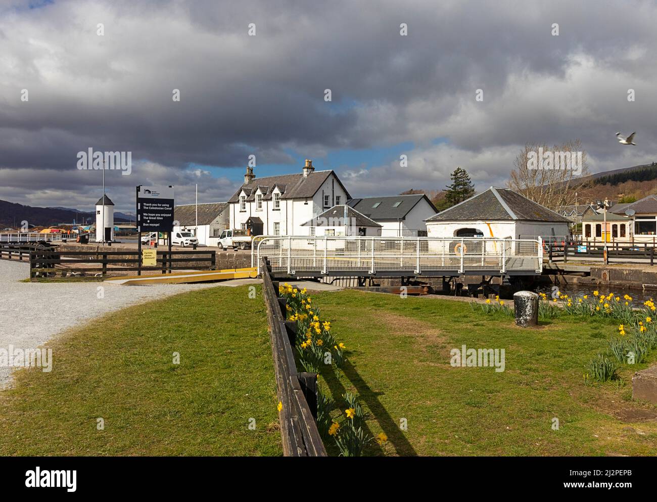 FORT WILLIAM SCOTLAND CORPACH SCOTTISH CANALS BUILDINGS AND LIGHTHOUSE ...