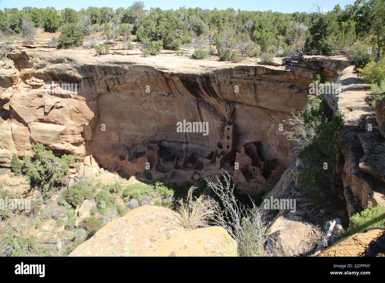 Square Tower House, Mesa Verde National Park, United States Stock Photo ...