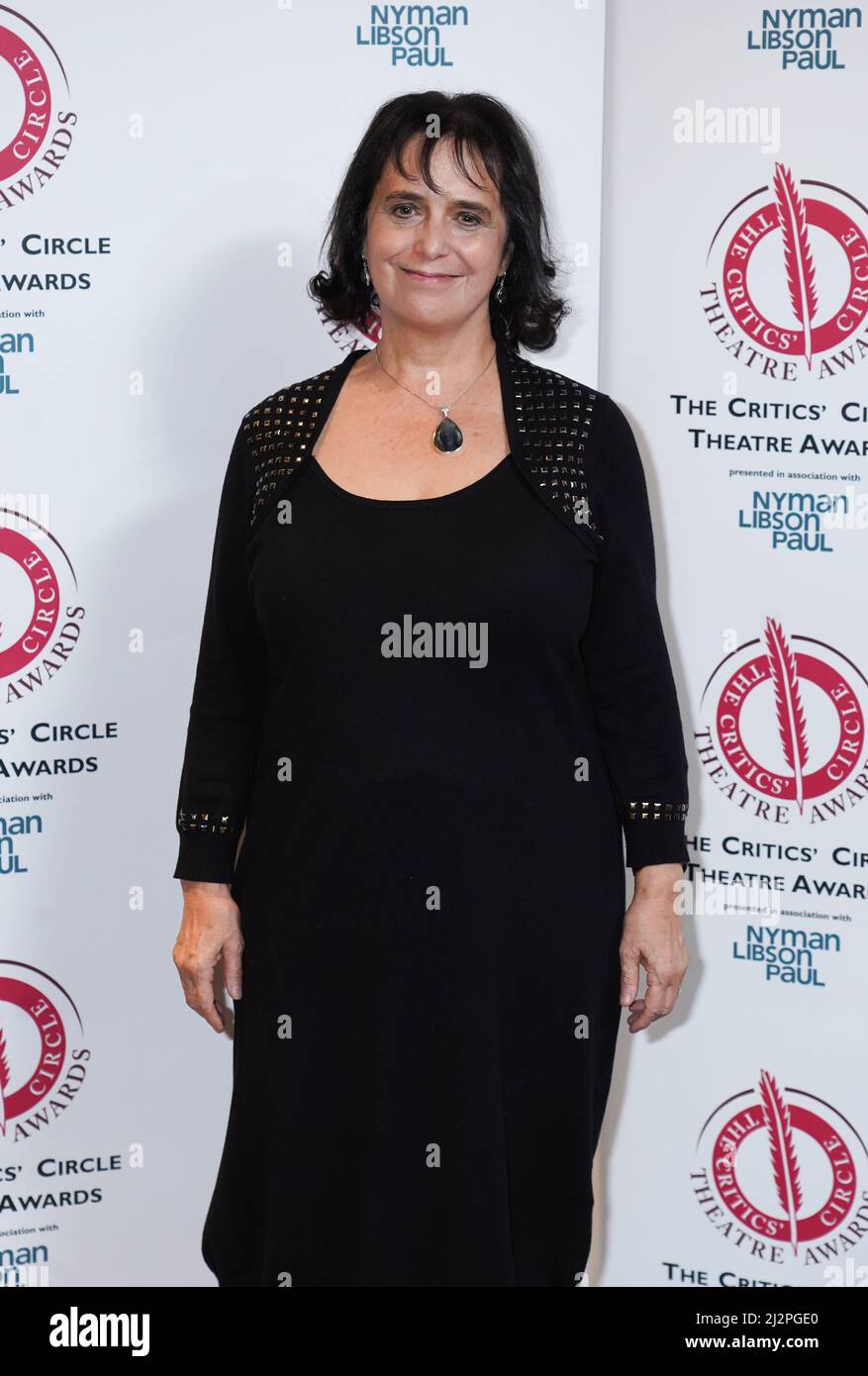 Nica Burns arriving for the annual Critics' Circle Theatre Awards, at ...