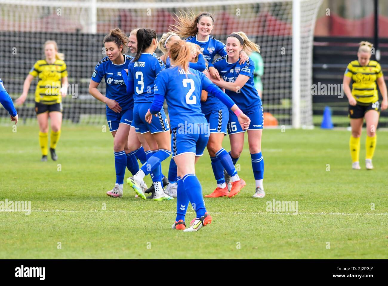 London, UK. 03rd Apr, 2022. Durham Celebrate Beth Hepple (7 Durham ...