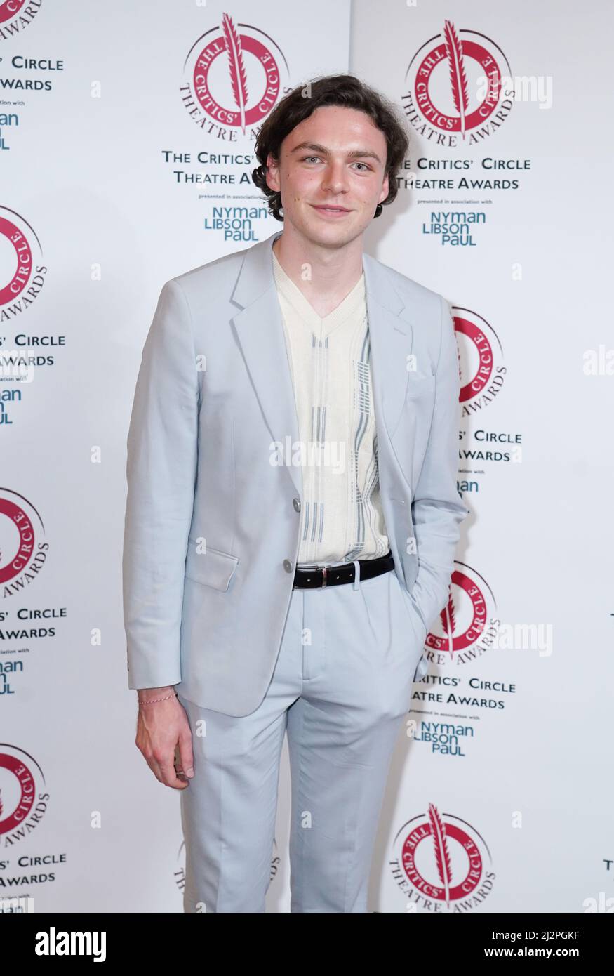 Stuart Thompson arriving for the annual Critics' Circle Theatre Awards ...