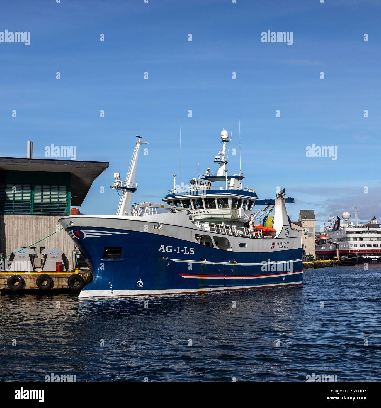 Fshing vessel Nesejenta in the port of Bergen, Norway Stock Photo - Alamy