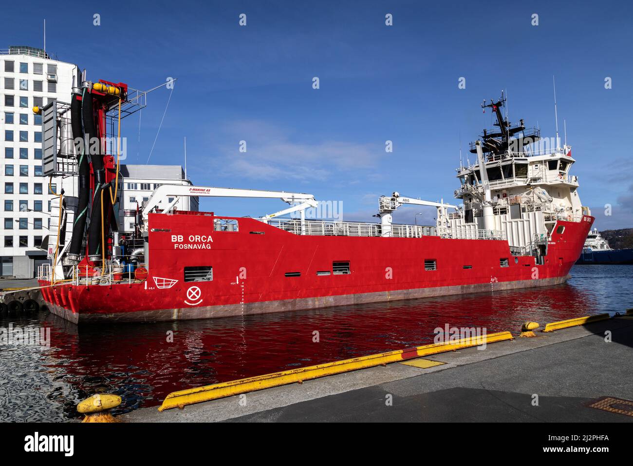 BB Orca, a service vessel (avlusningsbåt) for aqua, fish farming - at ...