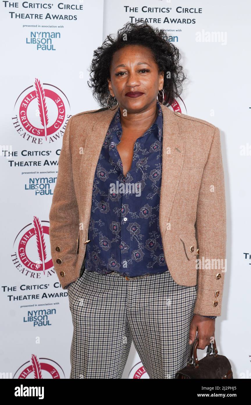 Clare Perkins arriving for the annual Critics' Circle Theatre Awards ...