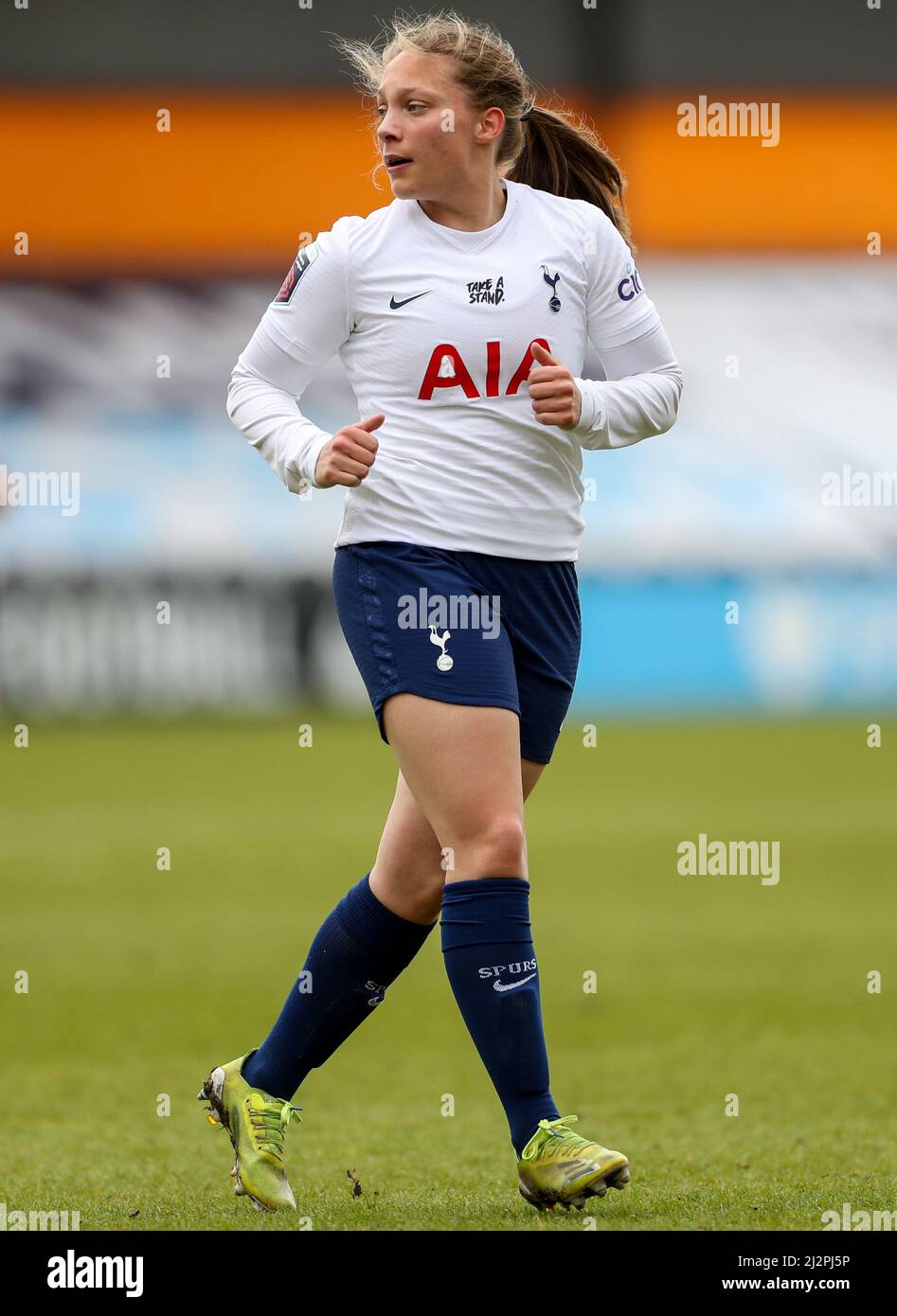 Tottenham Hotspur’s Angela Addison during the Barclays FA Women's Super ...