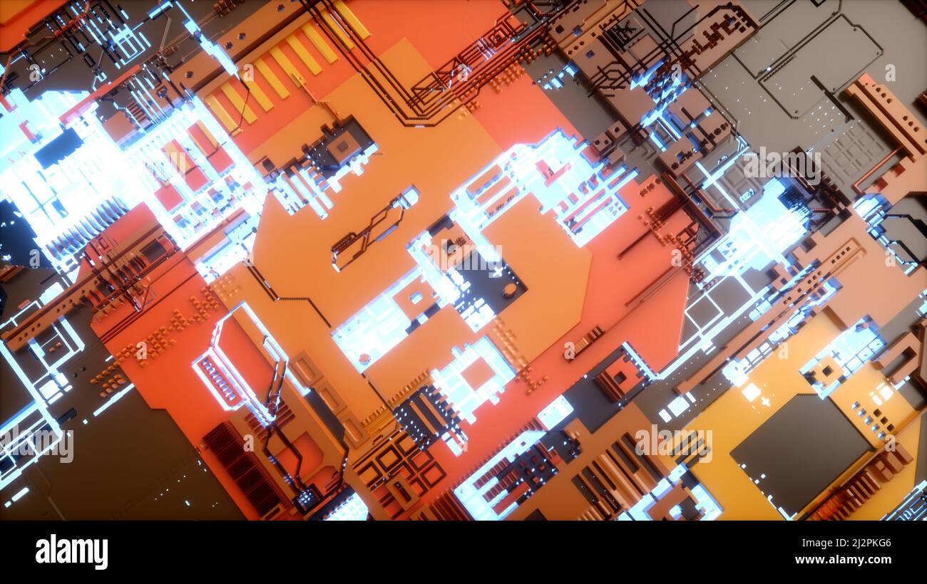 3d render. Abstract colorful background illustration Stock Photo - Alamy