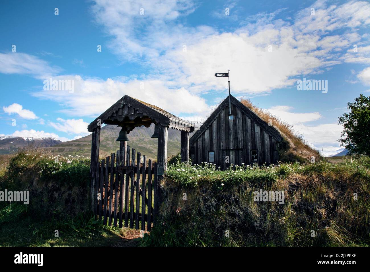 Historic Grafarkirkja, Oldest Turf Church in Grof, Hofdarstrond ...