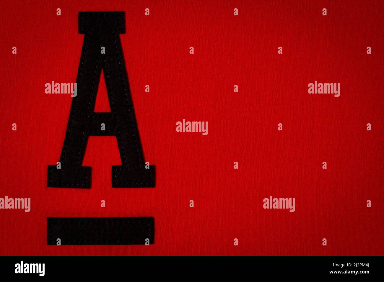 Letter A. Alphabet letter A application and blank label tag made from ...