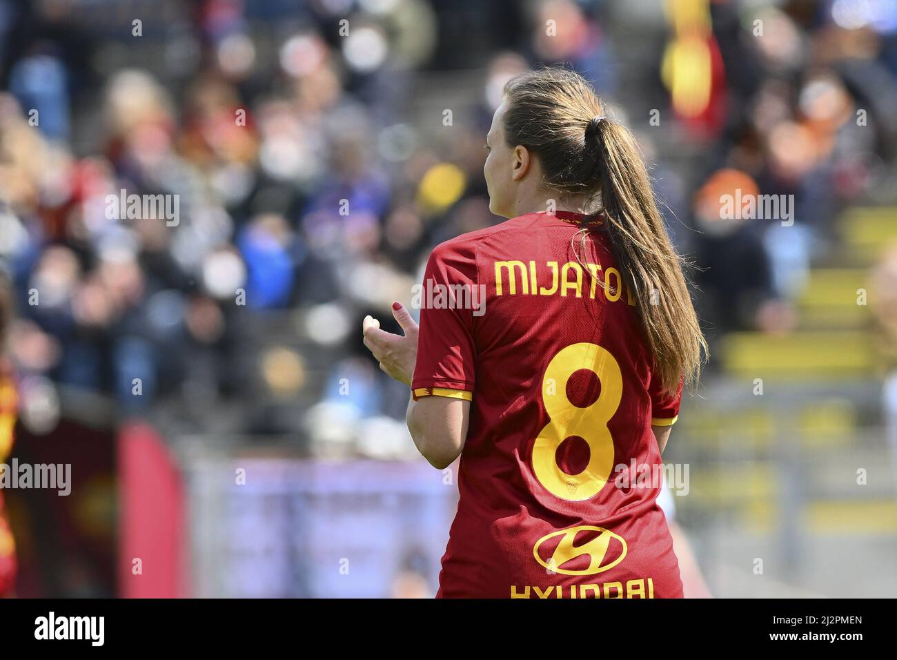 Rome, Italy. 03rd Apr, 2022. Milica Mijatovic of AS Roma Women during ...