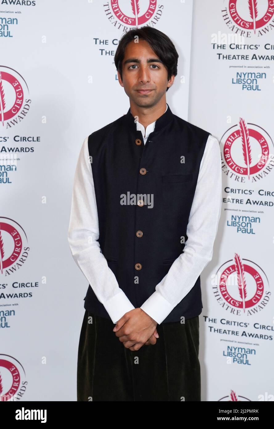 Shubham Saraf attends the annual Critics' Circle Theatre Awards, at the ...