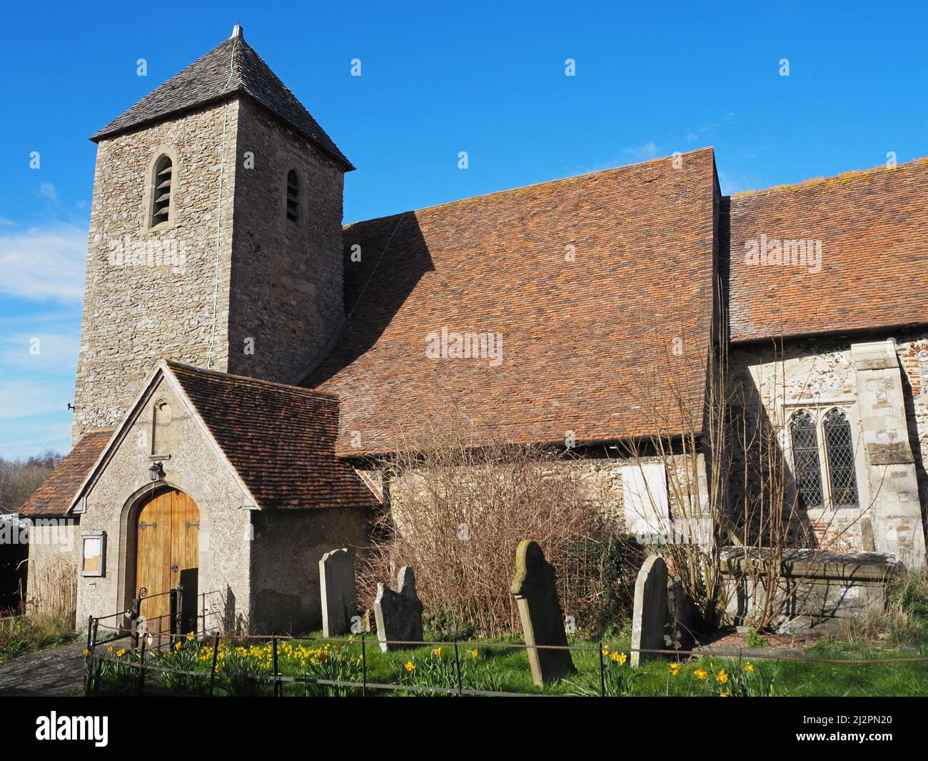 St Margaret of Antioch church, Lower Halstow, village on the River ...