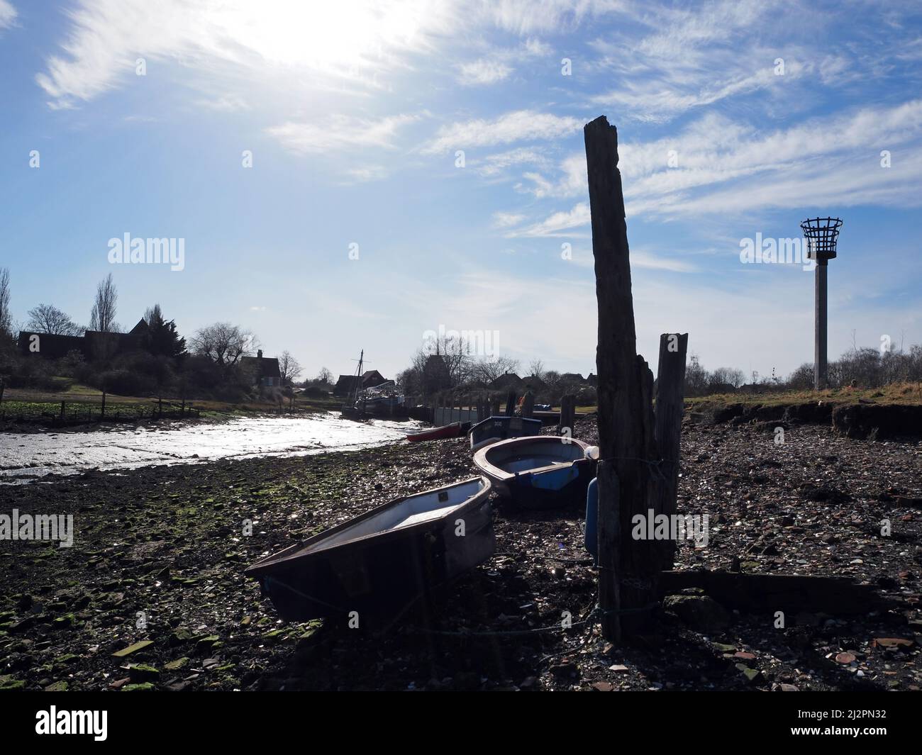 Lower Halstow, village on the River Medway, North Kent, England, UK ...