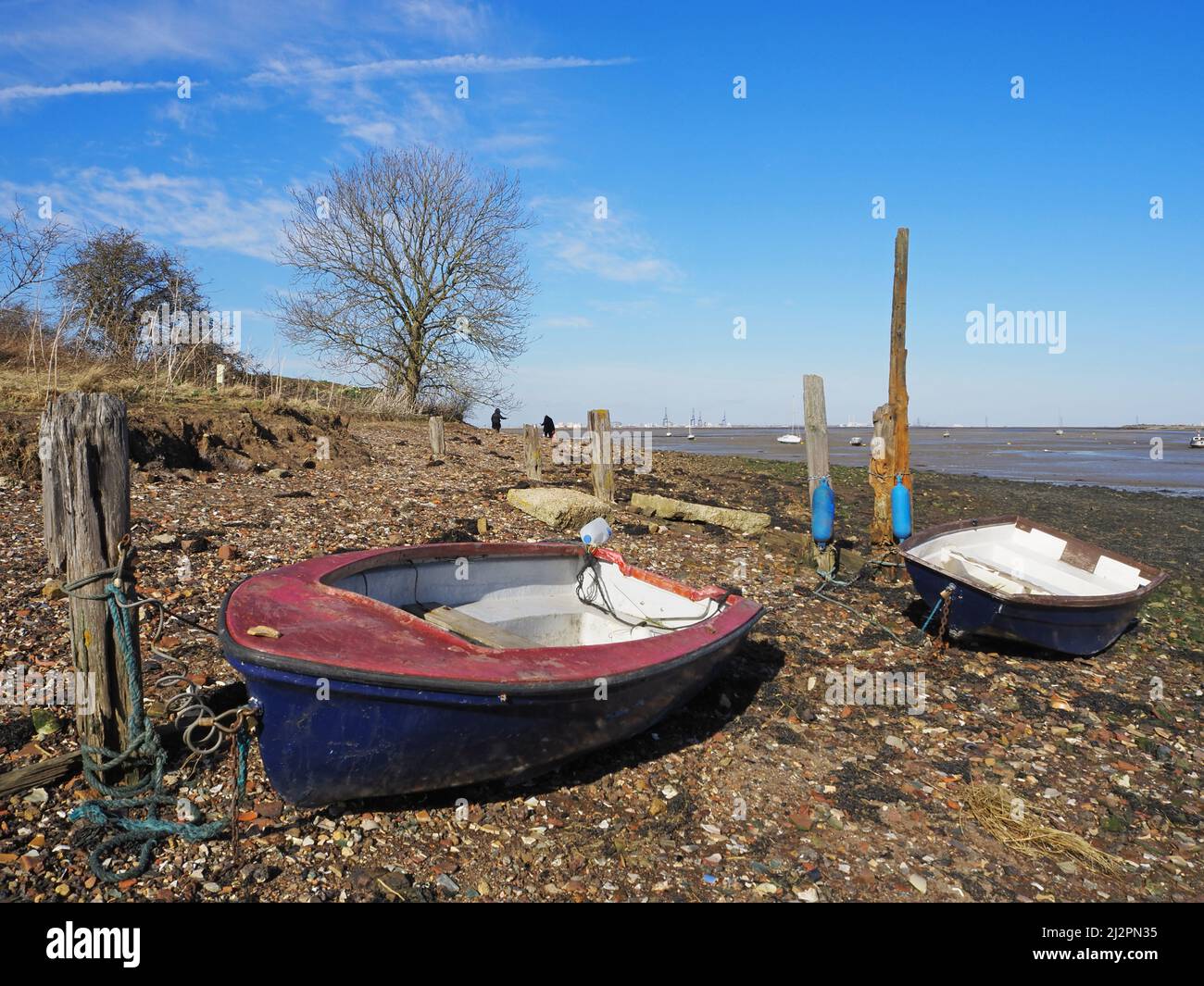 Lower Halstow, village on the River Medway, North Kent, England, UK ...