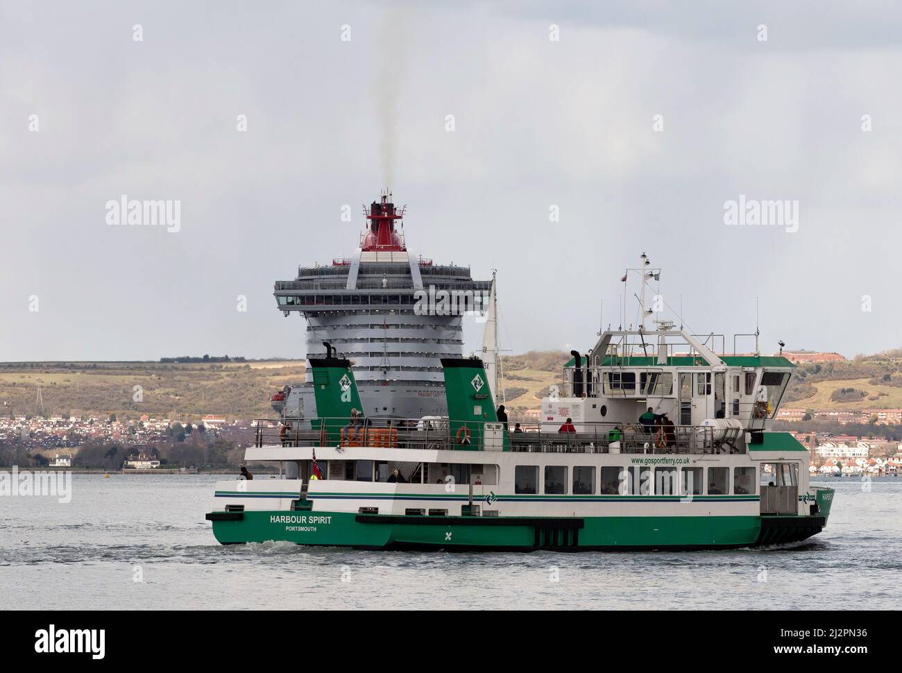 Portsmouth, England, UK. 2022. Harbour Spirit a Gosport passenger ferry ...