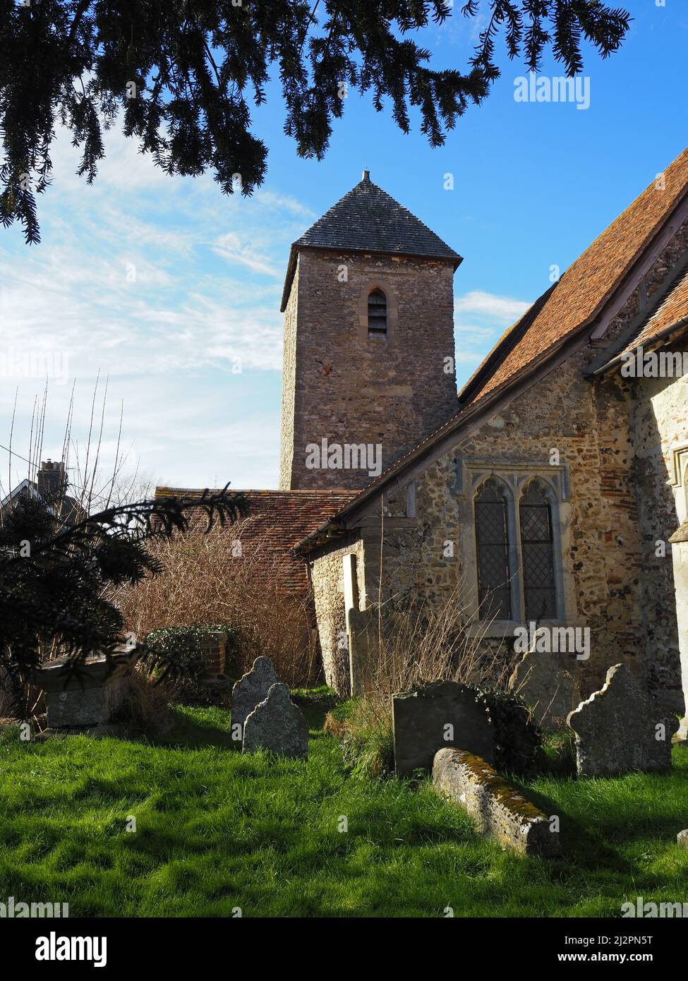 St Margaret of Antioch church, Lower Halstow, village on the River ...