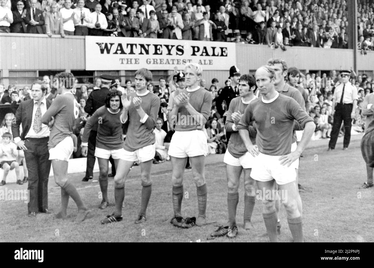 Derby County v Manchester United, Watney Cup Final, 1970 Stock Photo ...