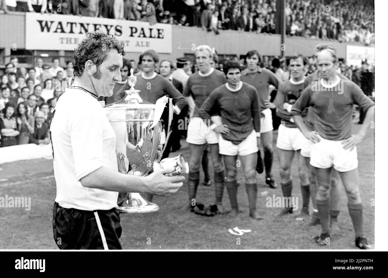 Derby County v Manchester United, Watney Cup Final, 1970 Stock Photo ...