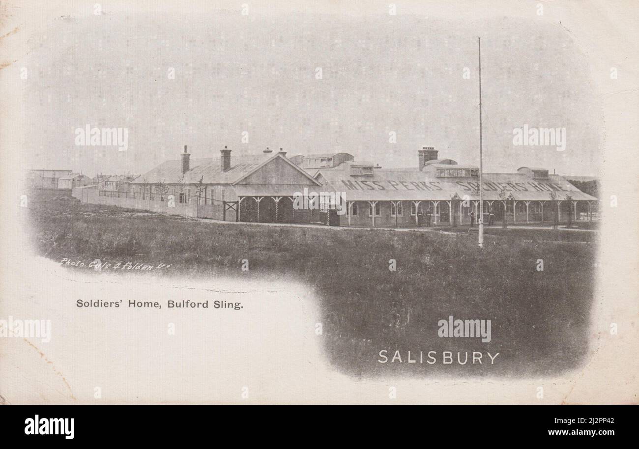 Mrs Perks' Soldiers Home, Bulford Sling, Salisbury Plain, early 20th ...