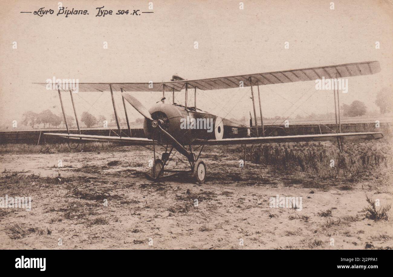 Avro Biplane Type 504 K Stock Photo - Alamy