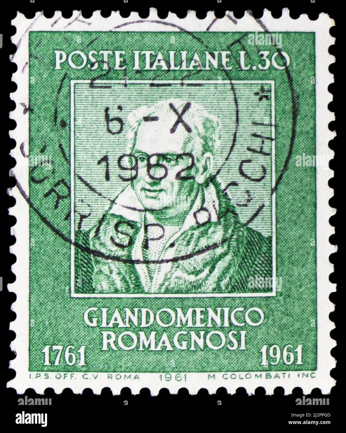 MOSCOW, RUSSIA - MARCH 13, 2022: Postage stamp printed in Italy shows ...