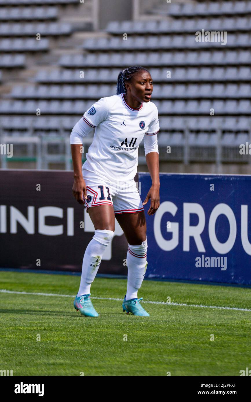 Kadidiatou Diani of Paris Saint Germain during the Women's French ...