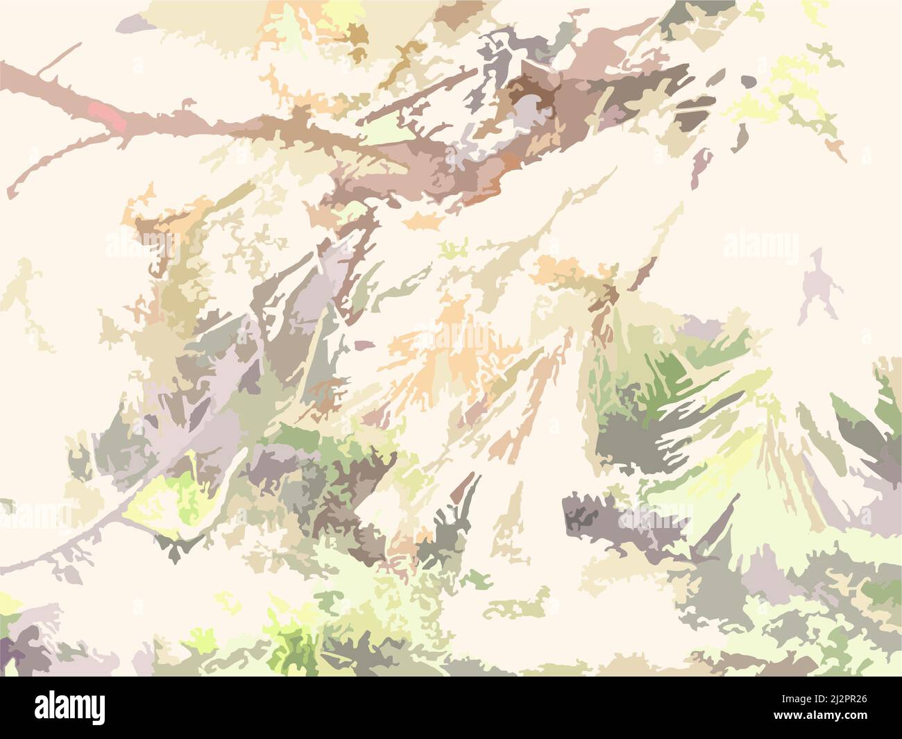 Forest motif in pastel tones for backgrounds or textures. Branches of ...
