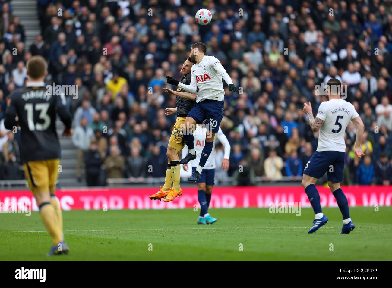 Tottenham Stadium, London England. 3rd Apr, 2022. Premiership football ...