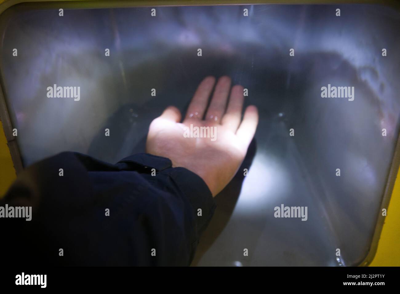 Automatic hand antiseptic for covid19. Automatic machine in the covid ...